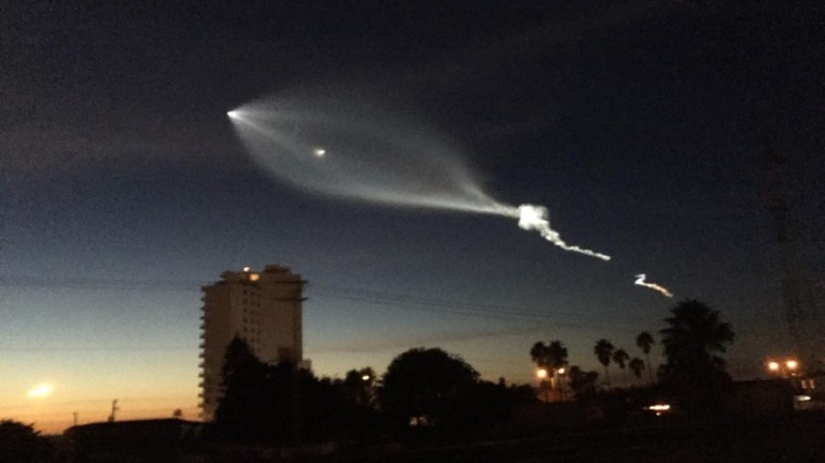 Lanzamiento de Cohete de Space X sorprende e ilumina cielo entre México ...